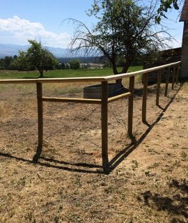 Top Rail Wood Fencing – North West Fencing